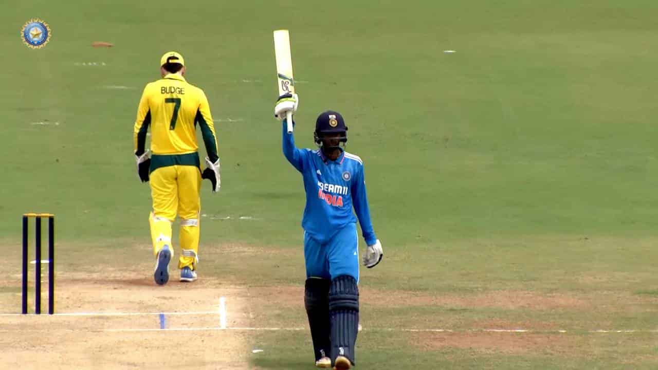 India U19 vs Australia U19: 3rd One Day - Rudra Mayur Patel sets the tone with 77(81) | BCCI.tv