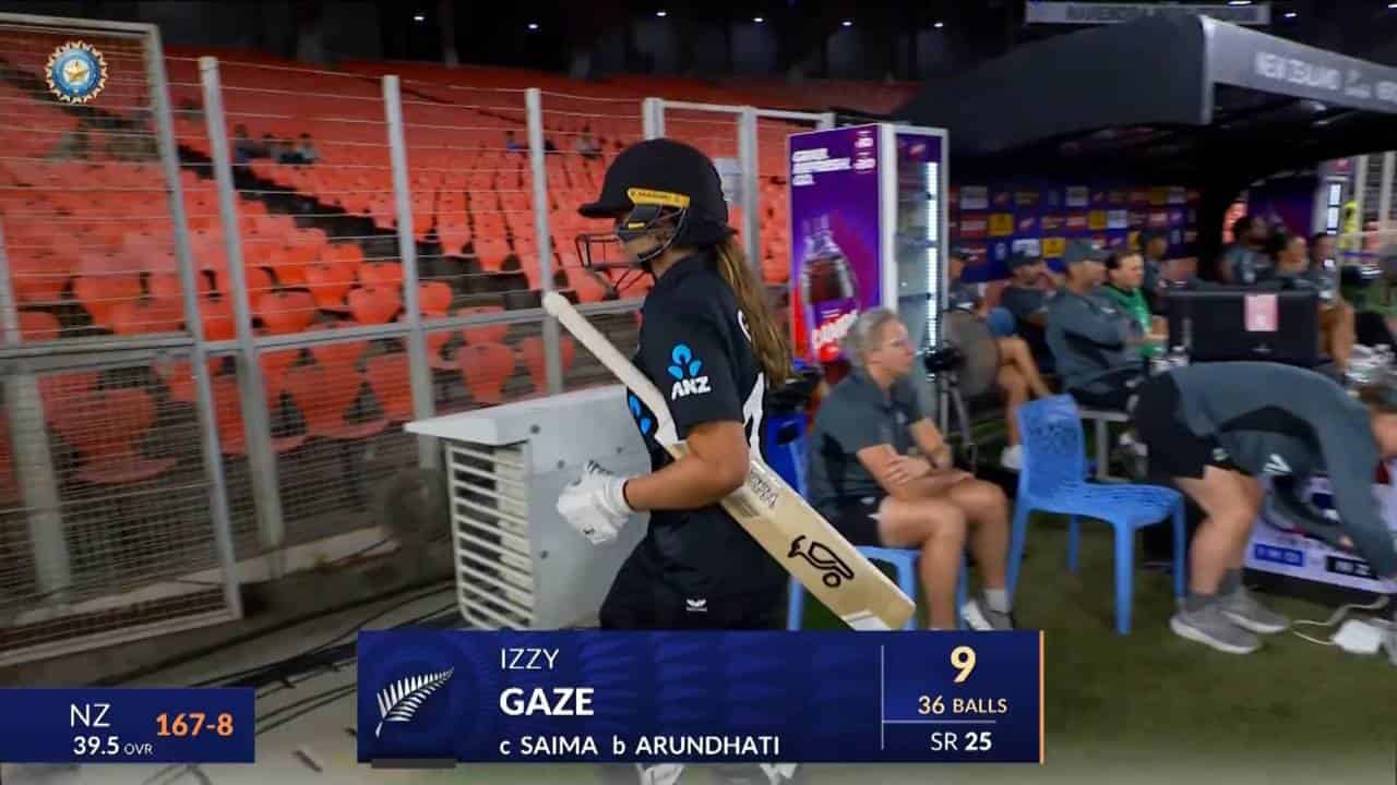 IND-W vs NZ-W 2024, 1st ODI: Isabella Gaze Wicket | BCCI.tv