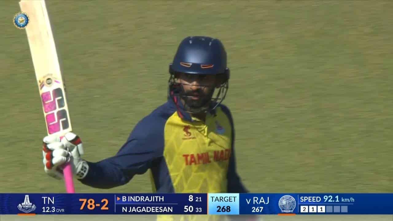 Vijay Hazare Trophy 2025 PQF2, Rajasthan vs Tamil Nadu: N Jagadeesan's ...