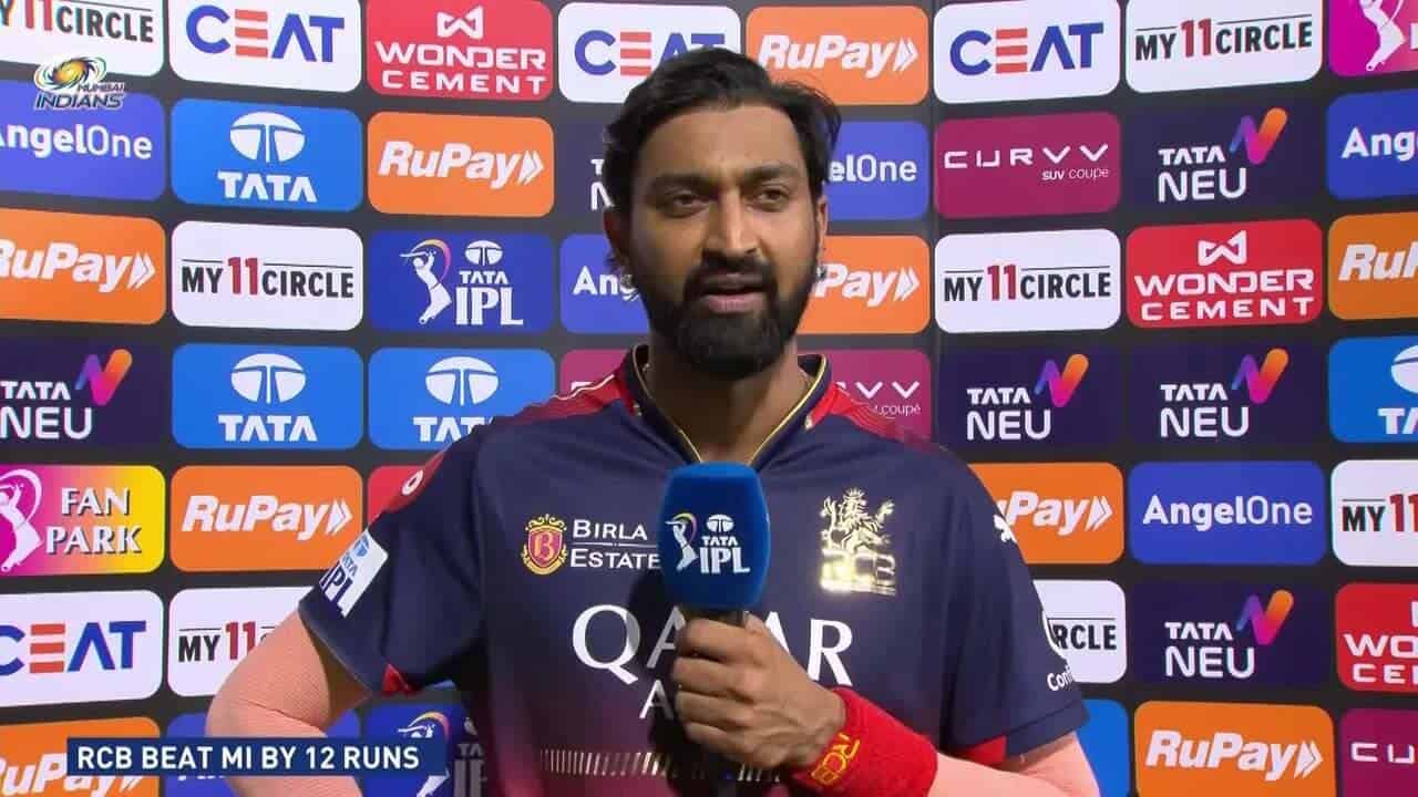 IPL 2025 | Royal Challengers Bengaluru | Krunal Pandya Profile