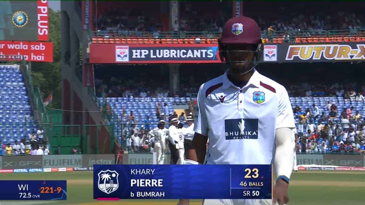 IND vs WI 2025, 2nd Test: Khary Pierre Wicket | BCCI.tv