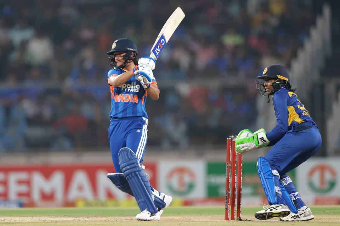 IND-W vs SL-W 2025, 5th T20I: Amanjot Kaur Six | BCCI.tv