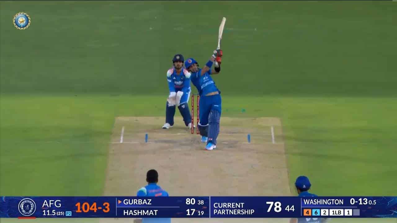 IND vs AFG 2026, 1st ODI: Rahmanullah Gurbaz Six | BCCI.tv